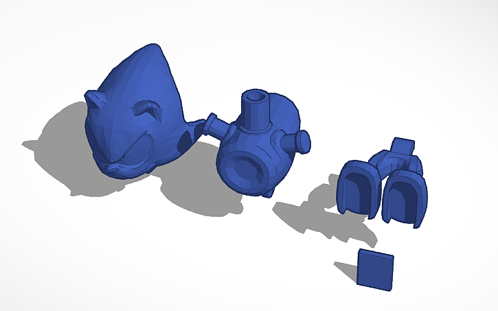 3D design Lego Metal Sonic - Tinkercad