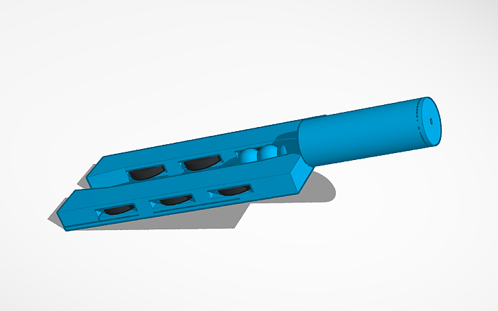 3D design ball shooter - Tinkercad