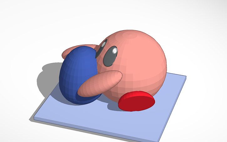 3D design KIRBY - Tinkercad