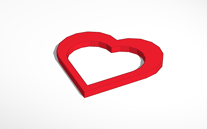 3D design Copy of hart - Tinkercad