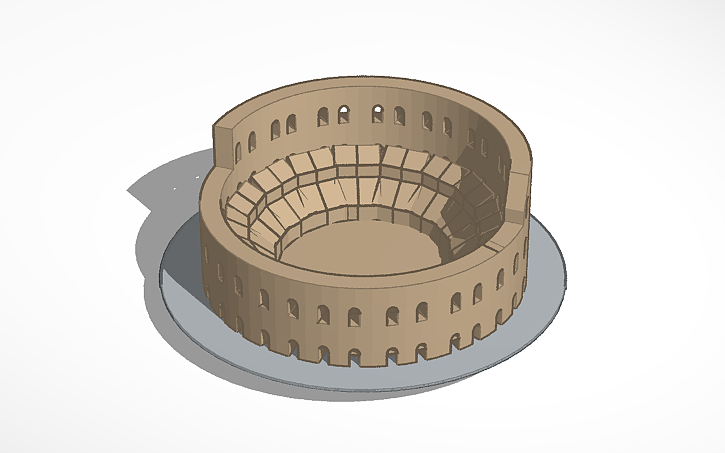3D design The Colosseum - Tinkercad