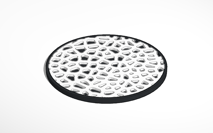 3D design voro-drink-coaster - Tinkercad