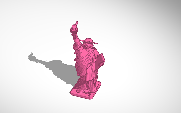 3D design Statue of liberty - Tinkercad
