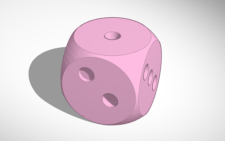 3D design dado | Tinkercad