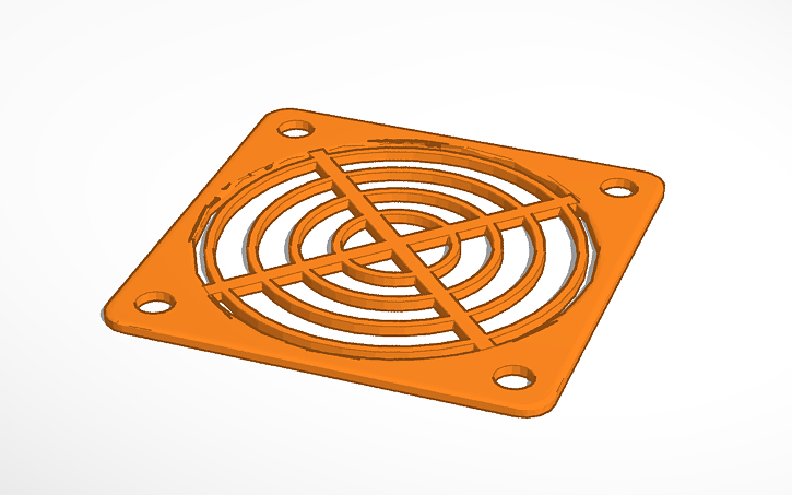 3D design Fan Guard 50mm - Tinkercad