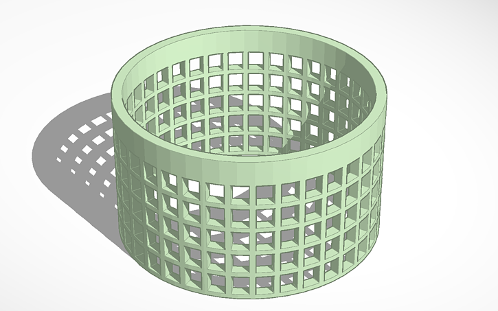 3D design Mesh container - Tinkercad