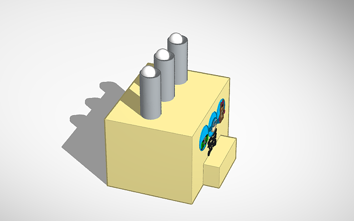 3D design Sim Lab Factory Smoke - Tinkercad