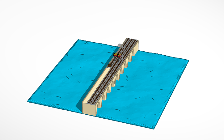 3D design The Grand Bridge - Tinkercad