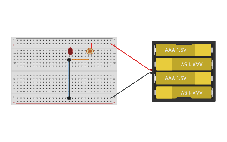 Circuit design Circuito LDR 1. | Tinkercad