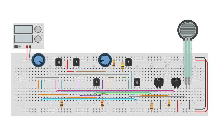 Circuit Design Force Courant Tinkercad