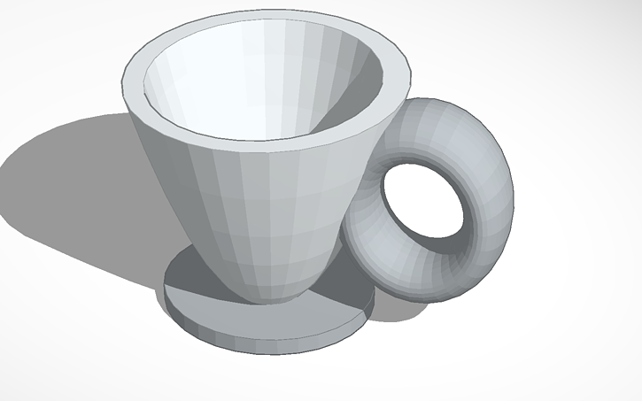 3D design cup - Tinkercad