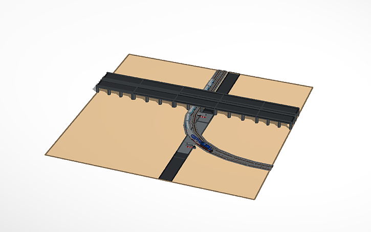 3D design Amtrak Train - Tinkercad