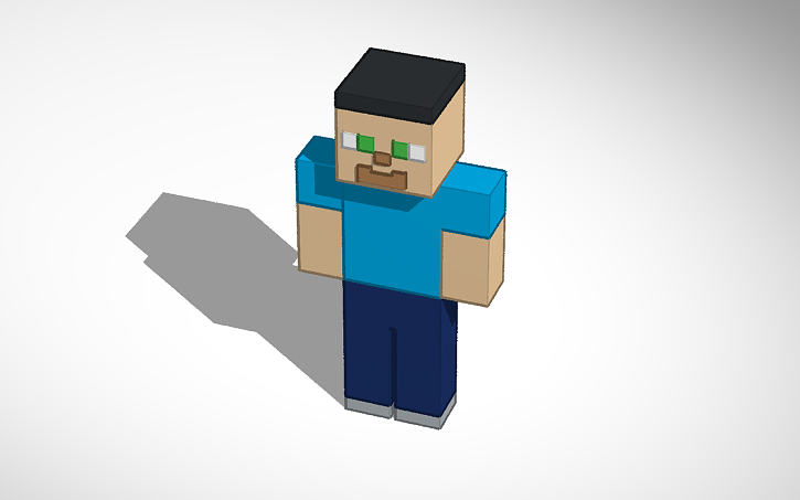 3D design The Real Steve (Minecraft) - Tinkercad
