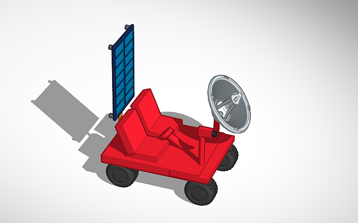 3D design Abishek's moon rover - Tinkercad