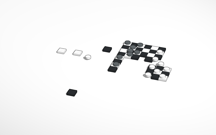 3D design Checkers | Tinkercad