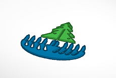 3D design Christmas tree ornament | Tinkercad