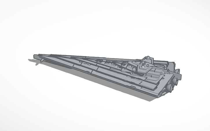 3D design the finalizer (first order star destroyer) - Tinkercad