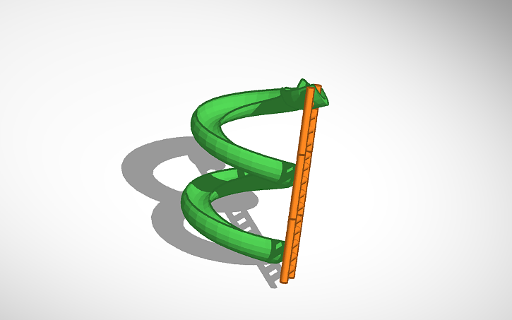 3D design Copy of Water Slide - Tinkercad
