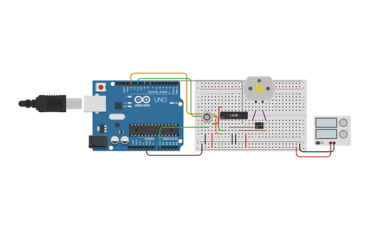 Circuit design H bridge - Tinkercad