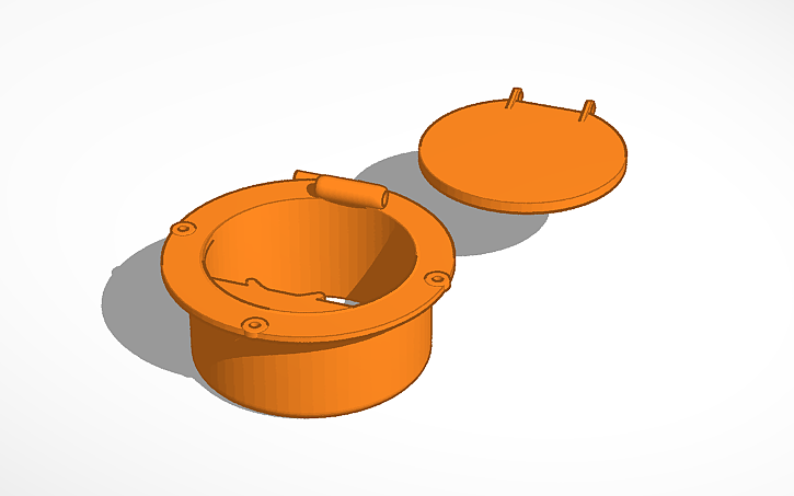 3D design Power plug cover - Tinkercad