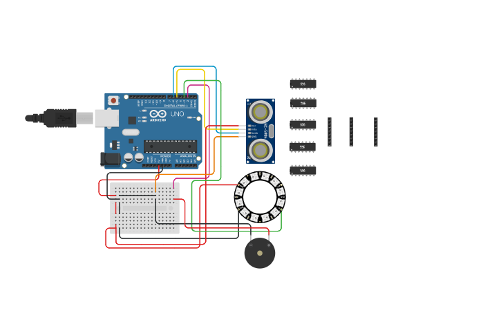 Circuit design Smart Zebra Crossing - Tinkercad