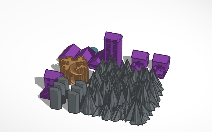 3D design knighton mountains | Tinkercad
