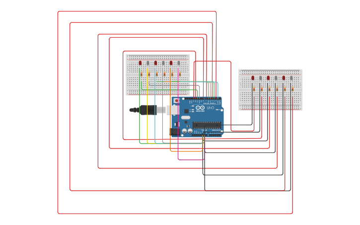 Circuit design Led yakma | Tinkercad