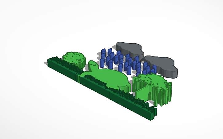 3D design Turtle+Turtle Background - Tinkercad