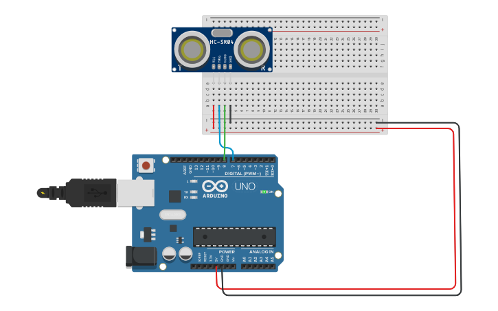 Circuit design sonar - Tinkercad