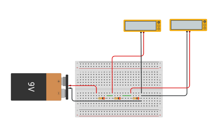 Circuit design amperímetro - Tinkercad