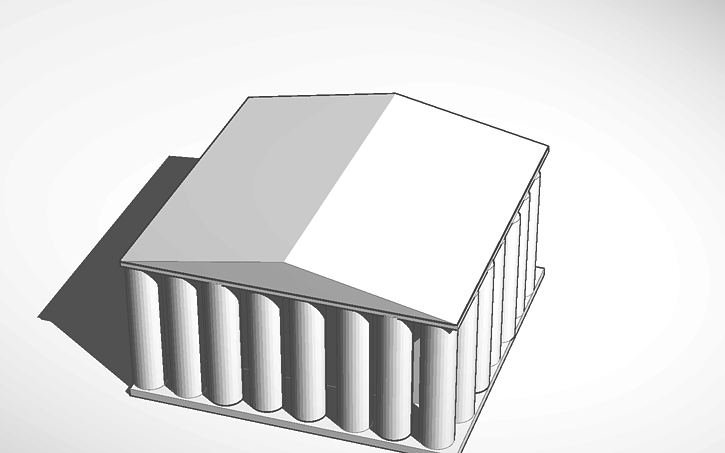 3D design Greek Artichecture - Tinkercad