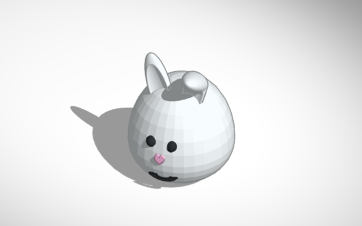 3D design Bunny/Tavşan - Tinkercad
