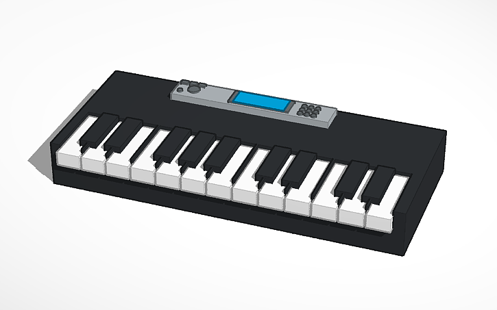 3D design Piano - Tinkercad