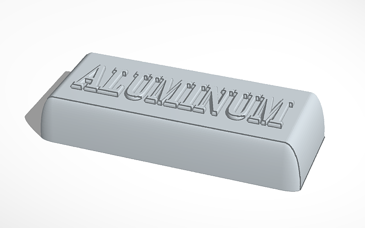 3D design ALUMINUM INGOT - Tinkercad