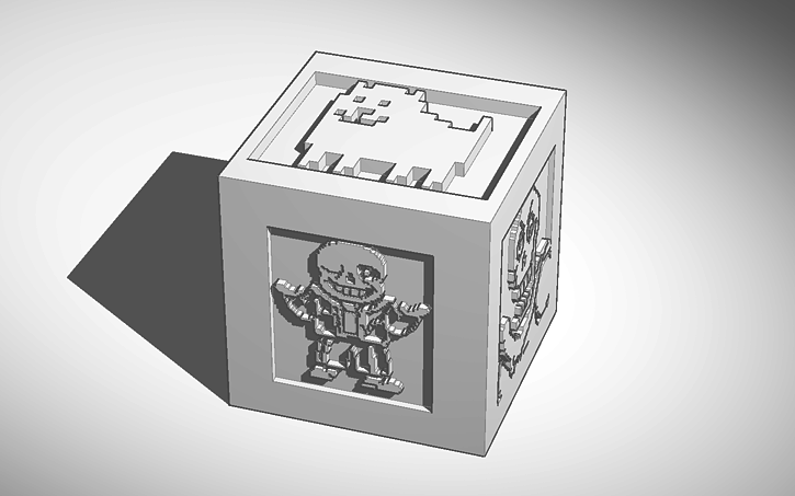3D design UNDERTALE BLOCK - Tinkercad