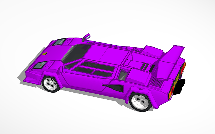 3D design Stradman Lamborghini Countach | Tinkercad