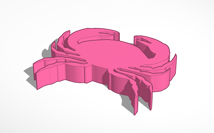 3D design crab - Tinkercad
