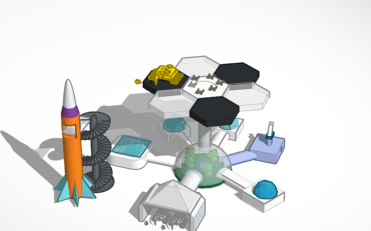 3D design MOON CAMP (ALEJANDRO) - Tinkercad