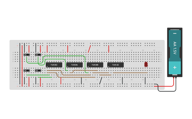 Circuit design ACTIVITY#5-COMBINATIONAL LOGIC - Tinkercad