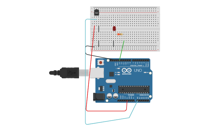 Circuit design Sensor - Tinkercad