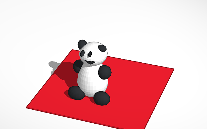 3D design Panda | Tinkercad