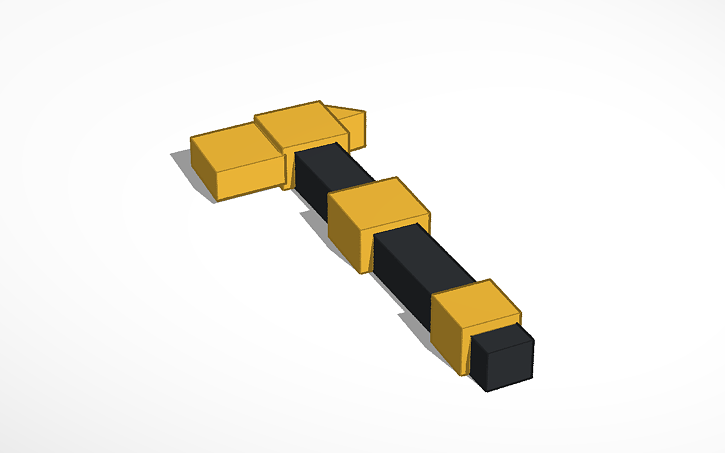 3D design BATIM axe - Tinkercad