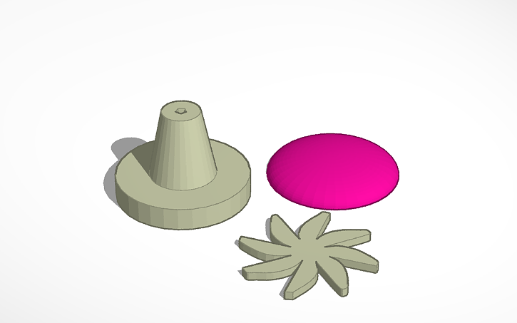 3D design Dremel Ball sanding bit - Tinkercad