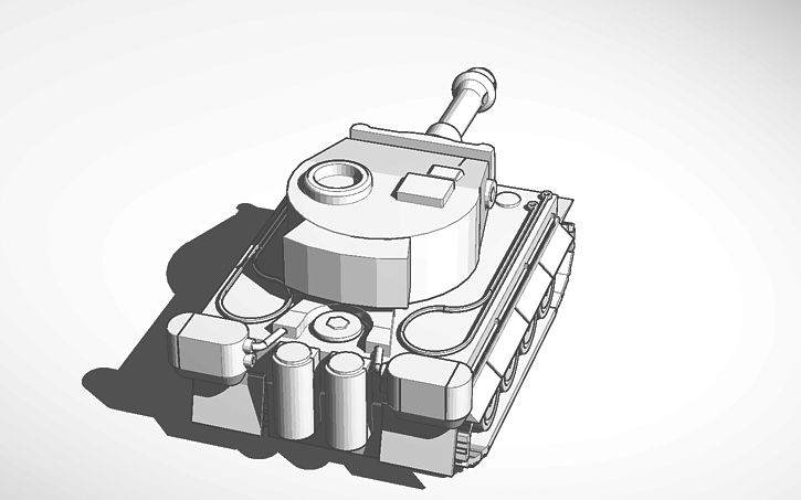 3D design tank - Tinkercad