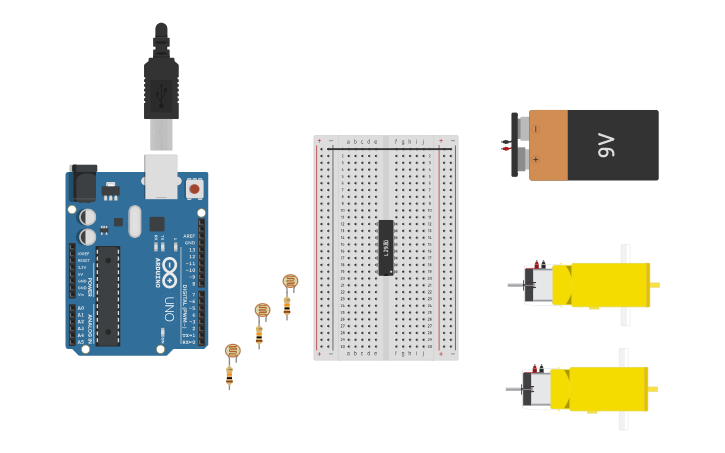 Circuit design Copy of Name - Class - Tinkercad