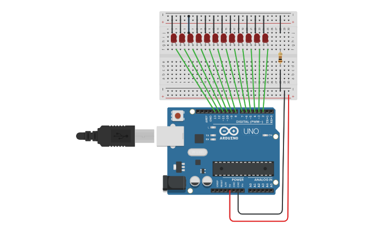 Circuit Design Design For Running Leds By Using Arduino Uno Tinkercad 3228