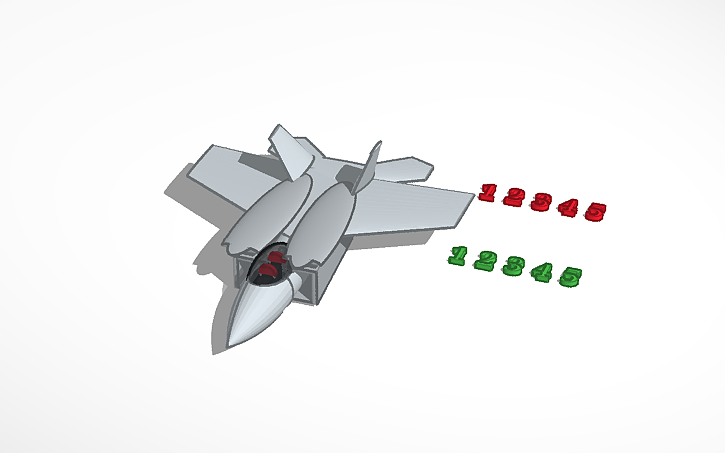 3D design F-22 Raptor ZDI | Tinkercad
