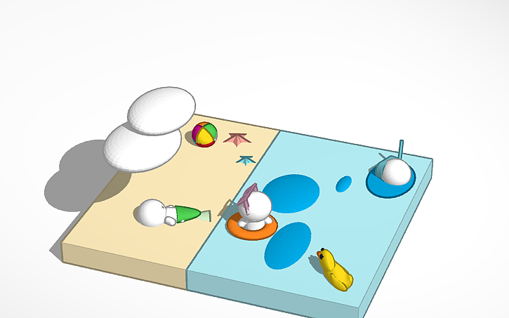 3D design Beach Day | Tinkercad
