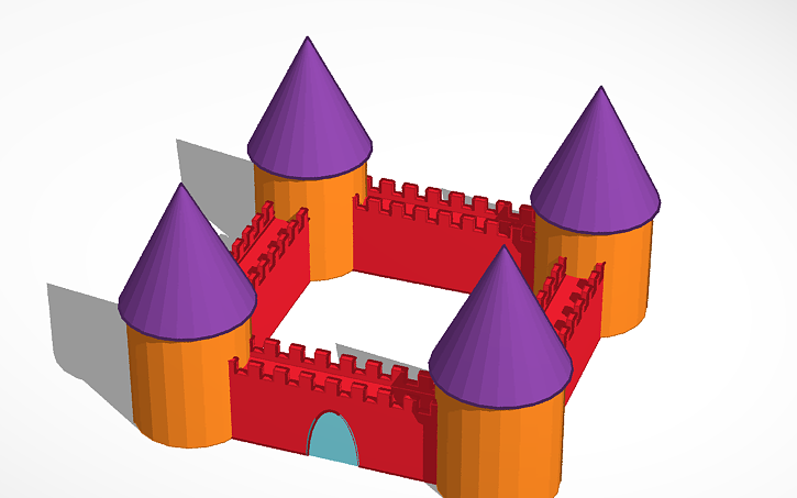 3D design castle | Tinkercad