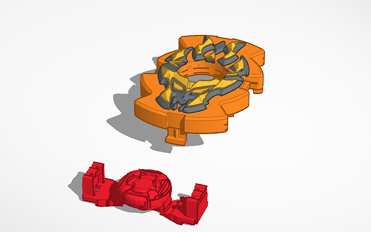 3D design beyblade Burst SuperKing Chip - Sturla - Tinkercad